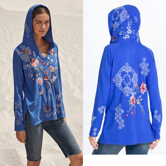 Johnny Was | Tops | Nwt Johnny Was Jailyn Beach Hoodie | Poshmark